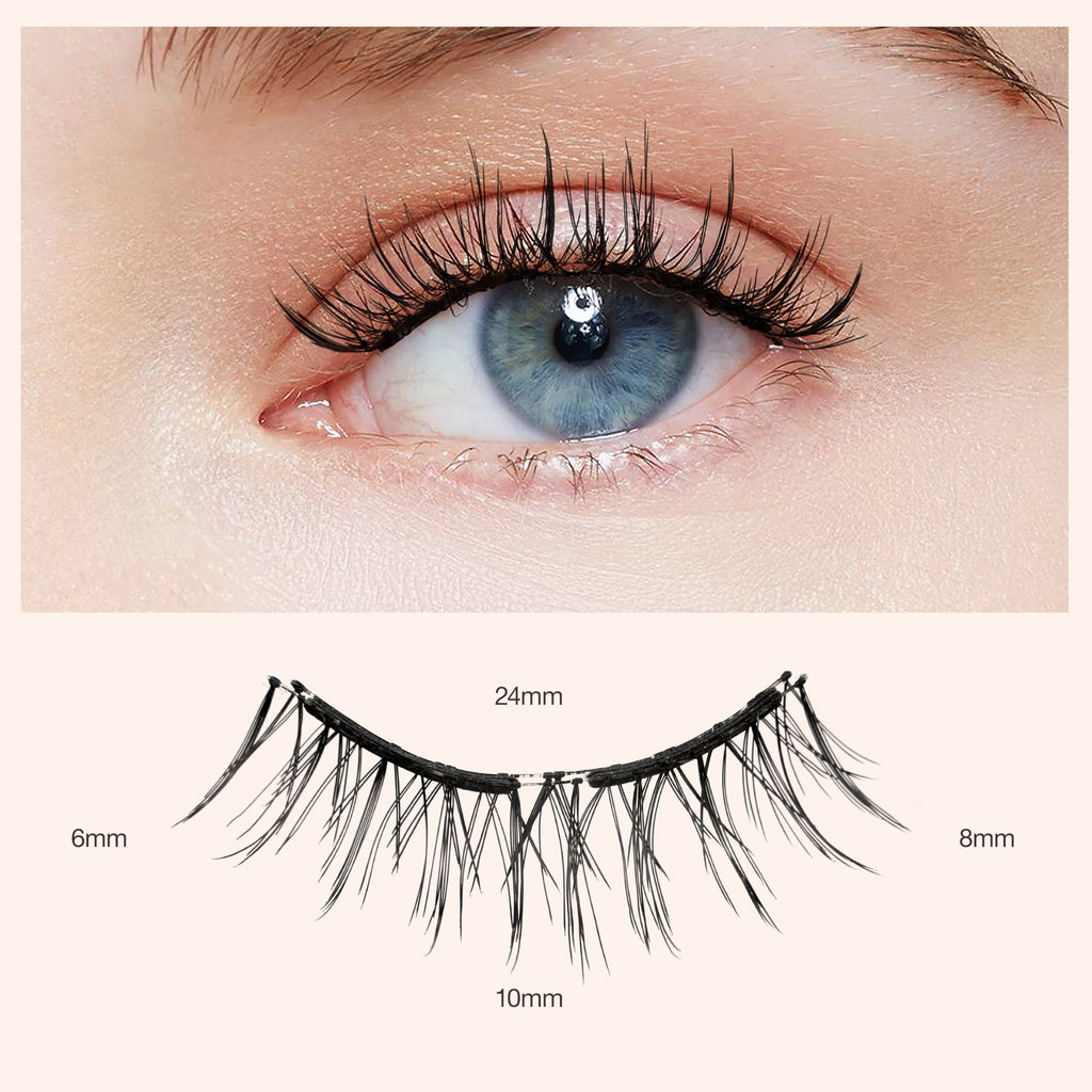 Soft Magnetic Eyelashes - Lashview Natural Lightweight Eyelashes ...